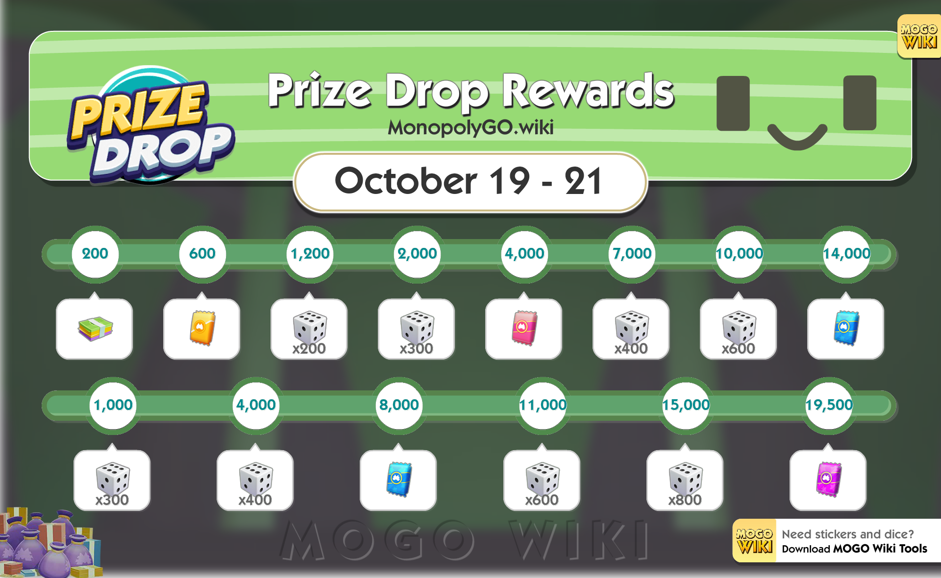 Today's Events (Oct 19, 2025) - Prize Drop